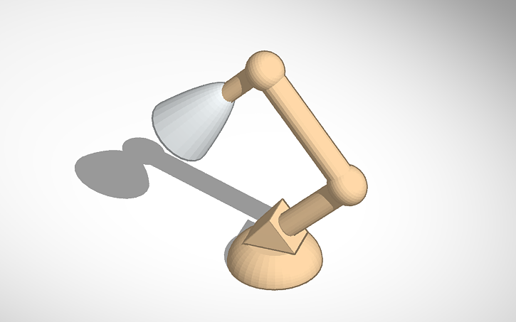 3D design lamp - Tinkercad