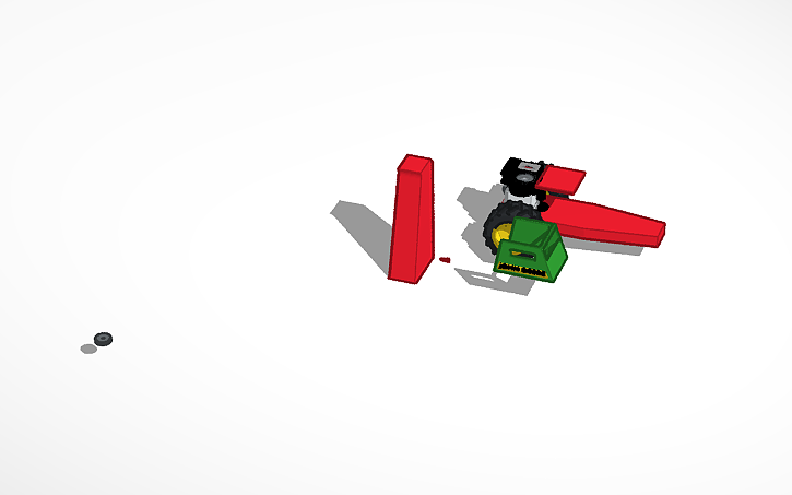 3D design John Deere R72 Rear Engine Rider - Tinkercad