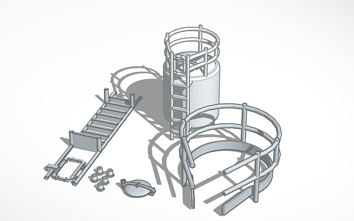 3d Design Latter Railing Lid Tinkercad