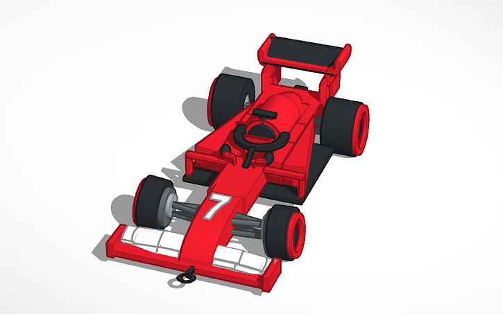3D design F1 Ferrari - Tinkercad