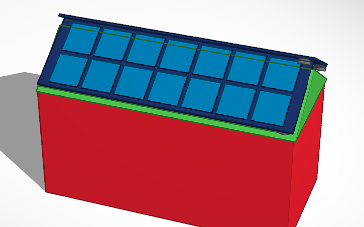 3D design solar panel farm house | Tinkercad