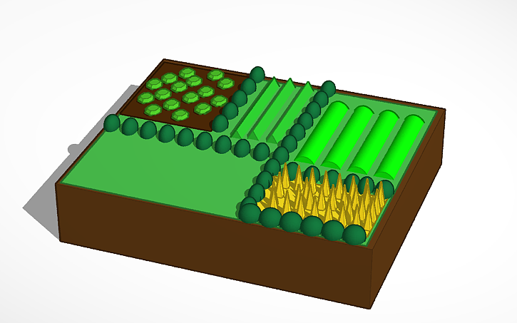 3D design organic agriculture - Tinkercad