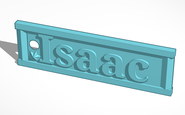 3D design Name Tag | Tinkercad