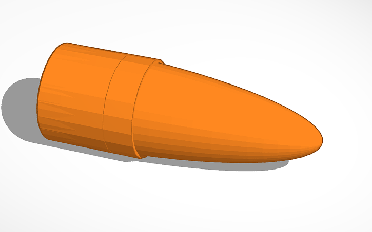 3D design bullet | Tinkercad