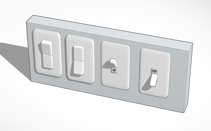 3D design Light Switches - Tinkercad
