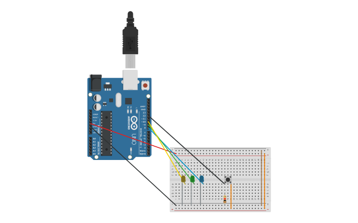 Circuit design Arduino Trabajo 1 Santiago Villareal Rodriguez - Tinkercad