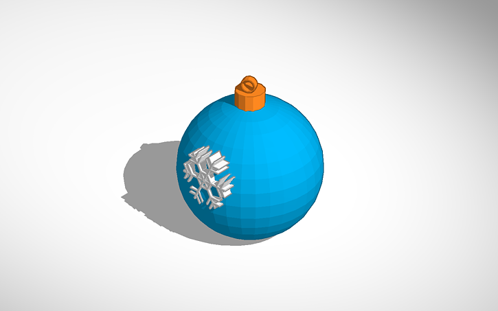 3d Design Christmas Ornament Tinkercad