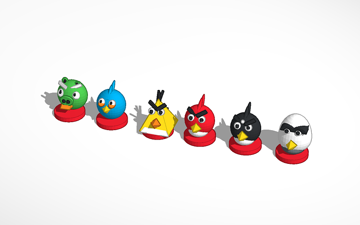 3D design Angry Birds #chess | Tinkercad