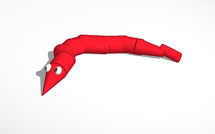 3D design Worm on a String - Tinkercad