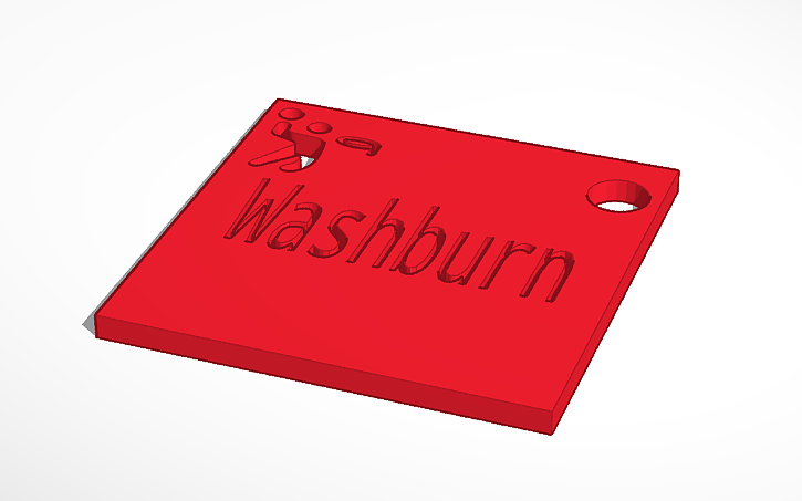 3D design 3D key Chain | Tinkercad
