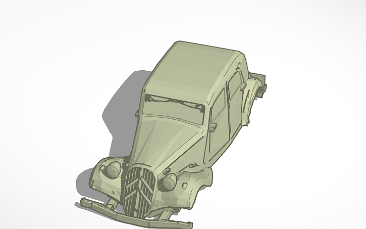 3D design Citroen Traction Avant Scan - Tinkercad