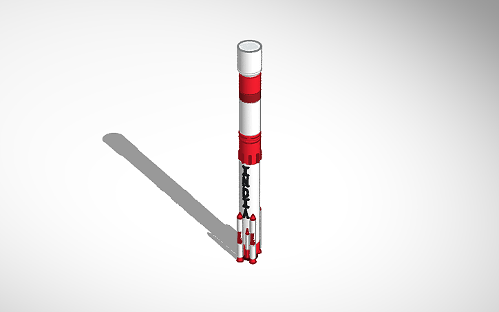 3D design Model Rocket - Tinkercad