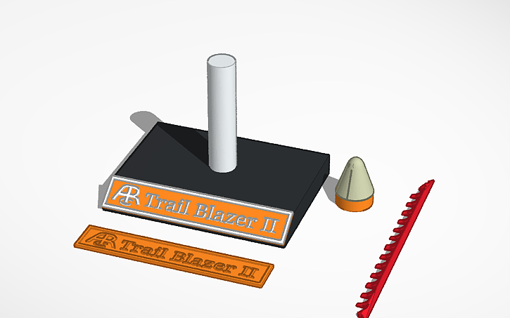 3D design Trail Blazer II Desk Stand and Accessories - Tinkercad
