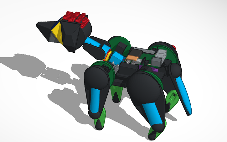3D design Robot Dog - Tinkercad