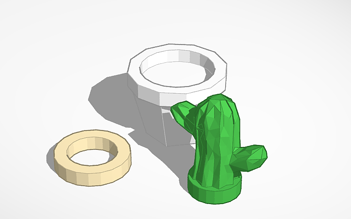 3D design Cactus plant with cactus designed by johnbiehler - Tinkercad