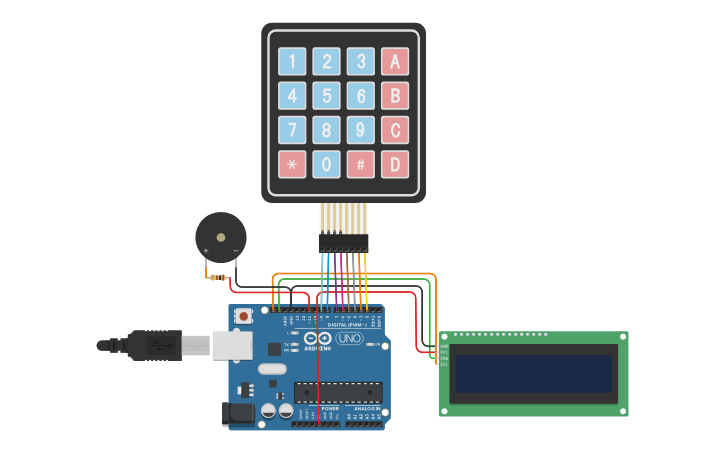 Circuit design Guessing Game Using Arduino UNO - Tinkercad