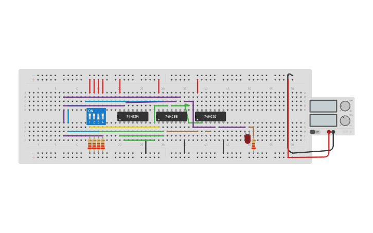 Circuit design Actividad 4.- Funcion en Tinkercad_Velarde Antonio Fabian - Tinkercad