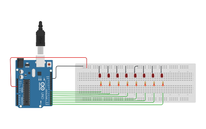 Circuit design La manipulation des ports Arduino | Tinkercad