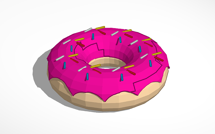 3D design Simpsons Donut - Tinkercad