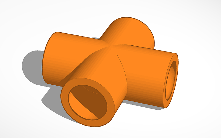 3D design Cross PVC - Tinkercad
