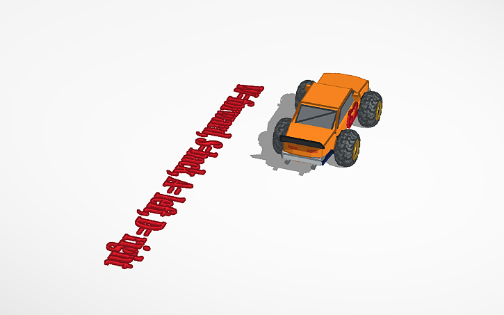 3D design Keyboard-controlled offroad truck - Tinkercad