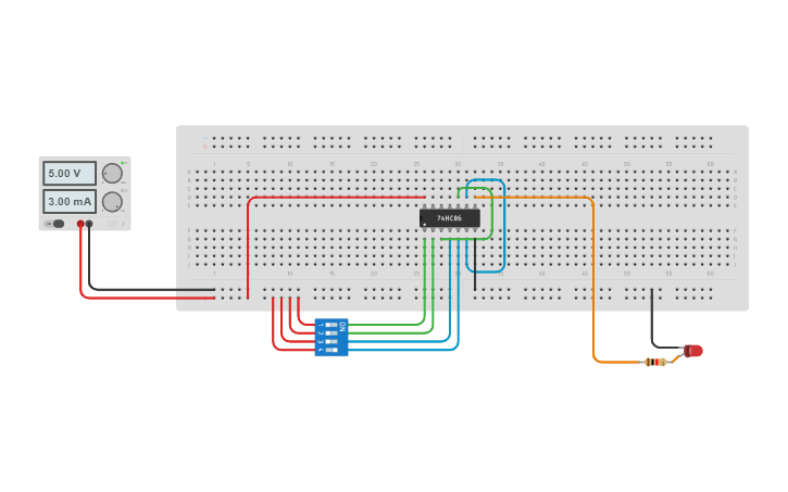 Circuit Design 22 A Parity Checker Tinkercad