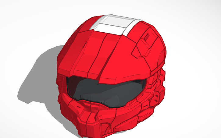 3D design Halo Ranger helmet - Tinkercad