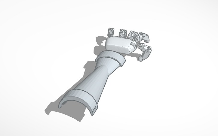 3D design Prosthetic Hand - Tinkercad