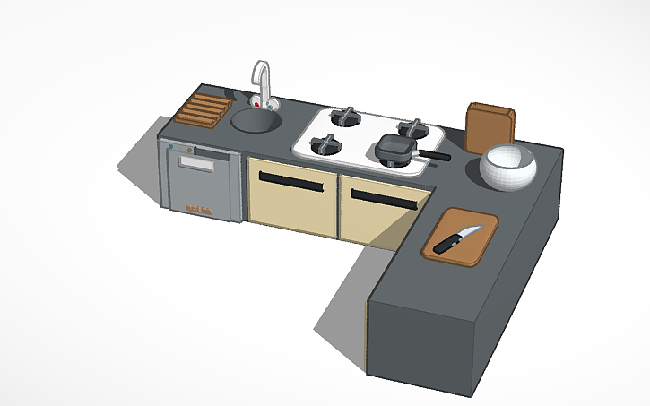 3D design Kitchen - Tinkercad