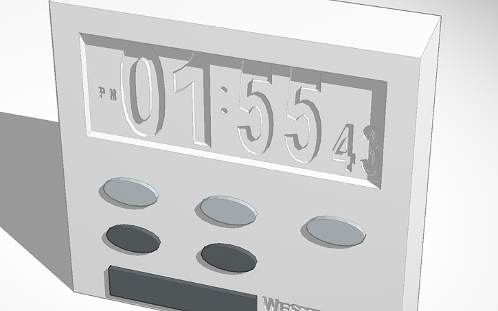 3D design timer | Tinkercad