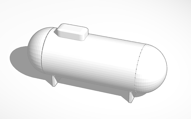 3D design LPG TANK - Tinkercad