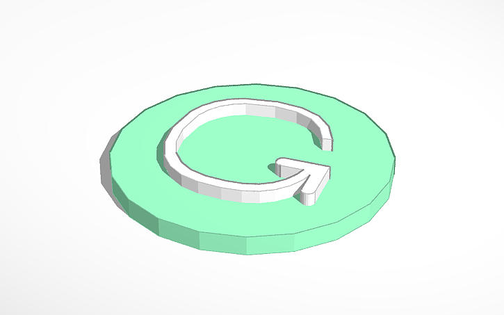 3D design Grammarly Logo - Tinkercad