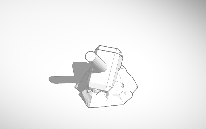 3D design Thors hammer - Tinkercad
