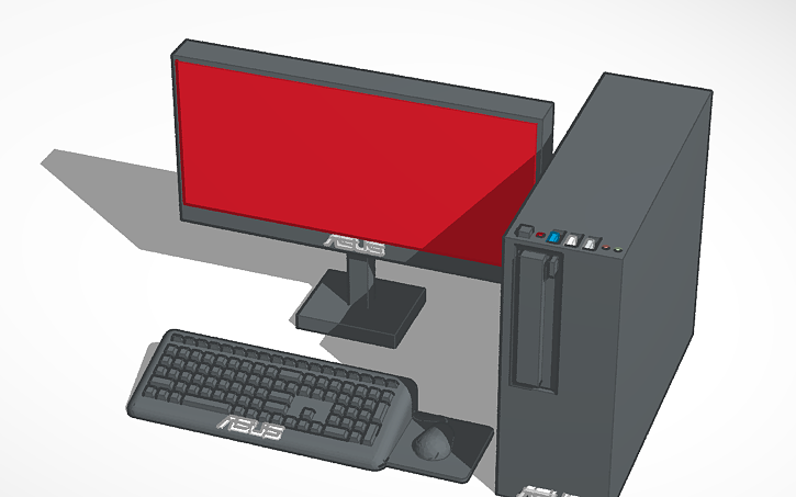 3D design Gaming PC - Tinkercad