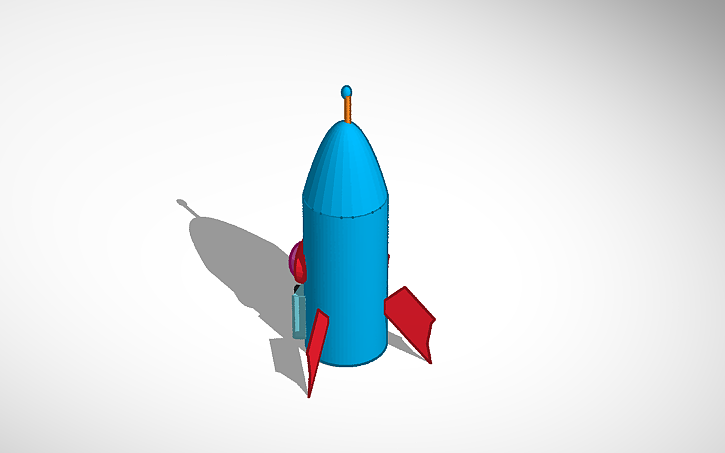 3D design RAKETA V KOSMOSE - Tinkercad