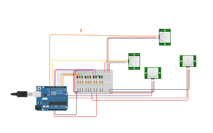 Circuit design Arquitectura del Computador - Tinkercad
