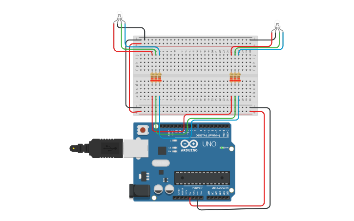 Circuit design RGB LED Color Mixing With Arduino | Tinkercad Circuit design RGB LED Color Mixing With Arduino | Tinkercad