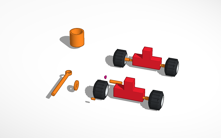 3D design Monster Truck in progress | Tinkercad