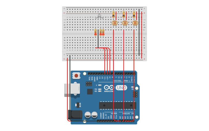Circuit design Setting Up the Circuit | Tinkercad