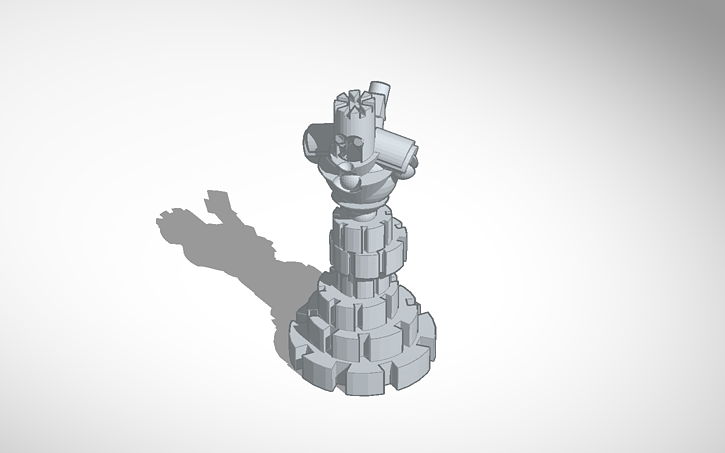 3D design Steampunk Robot Rook #chess | Tinkercad