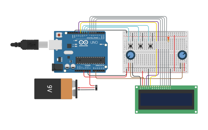 Circuit design MUSIC INTERFACE | Tinkercad