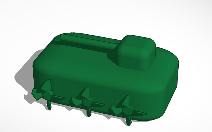 3D design STUPID TANK BOAT | Tinkercad