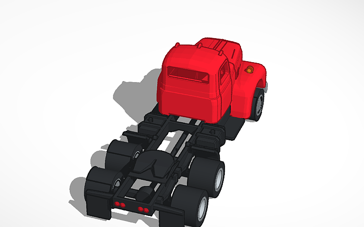 3D design 1954 International Semi Truck - Tinkercad