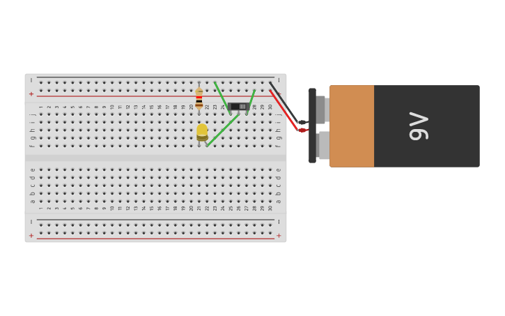 Circuit design Video protoboard | Tinkercad
