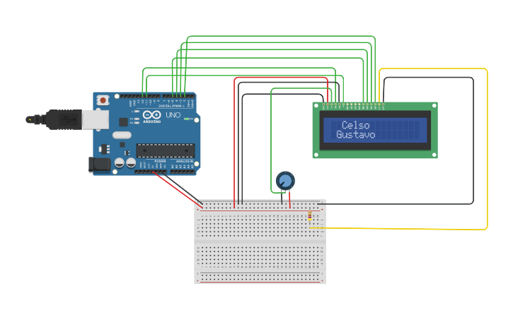 Circuit Design Arduino Lcd Tinkercad