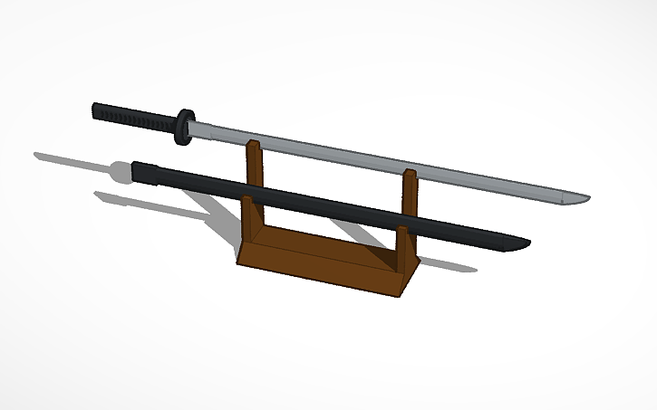3D design katana - Tinkercad