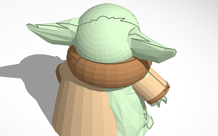 3D design Baby joda - Tinkercad