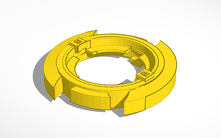 3D design Beyblade Burst Balance frame - Tinkercad