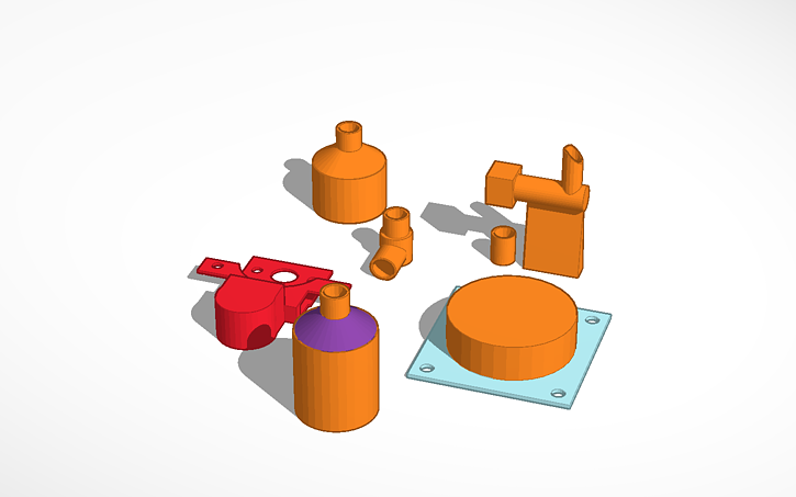 3D design CNC 2535 Dust Collection Attachment - Tinkercad