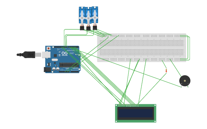 Circuit design MEDICINE DISPENSER EASY - Tinkercad